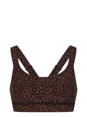 The Upside Leo Dance Leopardprint Stretch Sports Bra - Animal Print