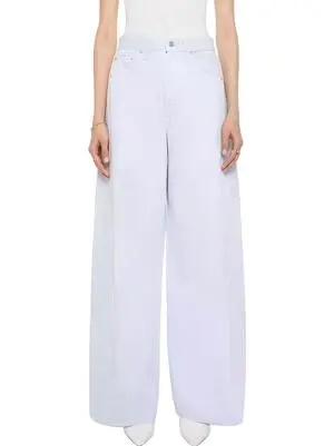 MOTHER Wide-leg Jeans - Blue