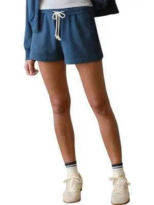 Marine Layer Cloud 9 Fleece Drawstring Shorts - Indigo