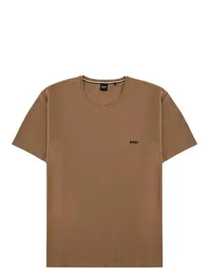 BOSS T-shirt With Logo - Brown