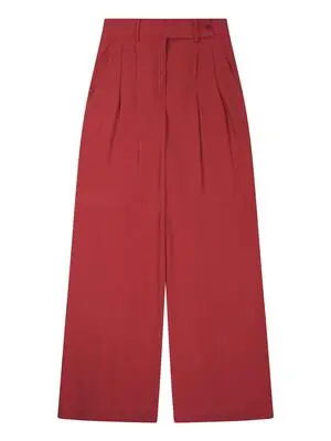 Alberta Ferretti Tailored Wide-leg Trousers - Pink