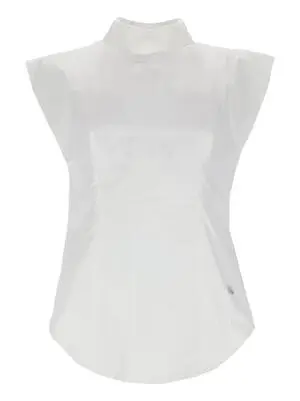 JEAN PAUL GAULTIER Sleeveless Inverted Shirt - White