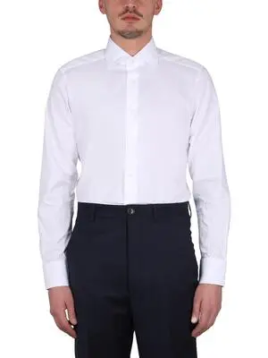 Zegna Shirt With French Collar - White
