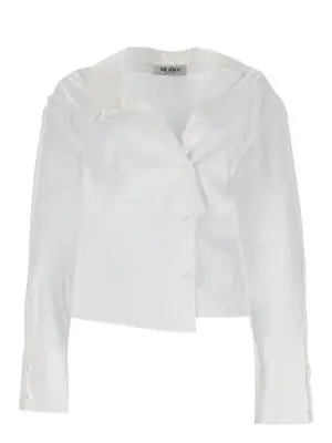 Attico Asymmetrical Shirt - White