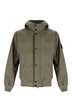 Stone Island Hooded Parka - Military Green