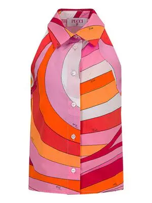 Emilio Pucci Sleeveless Shirt - Orange