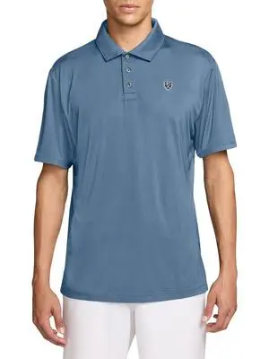 Nike Dri-fit Par 5 Golf Polo Work Blue/white