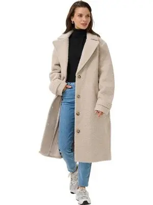 KAFFE Anne Long Coat - Feather Gray