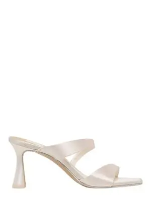 DOLCEVITA Satin Heeled Sandals - Ivory Satin