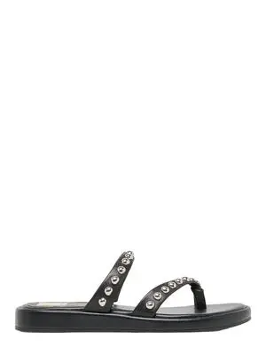 DOLCEVITA Amary Stud Sandals - Black Leather