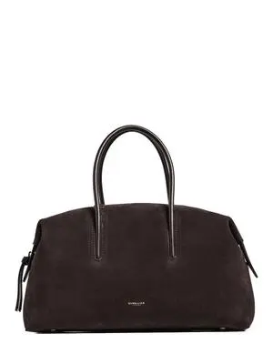 DEMELLIER The Midi Stockholm Handbag - Dark Chocolate
