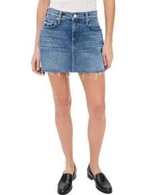 MOTHER The Ditcher Mini Fray Skirt - Heads Or Tails