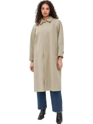 DUNST Refined Mac Coat - Khaki