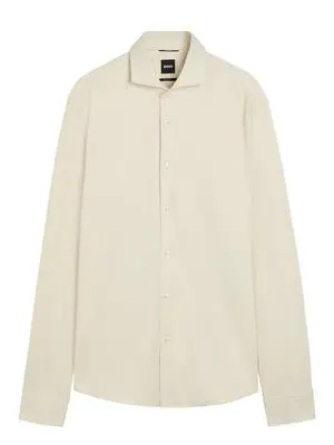 BOSS Cotton Shirt - Beige