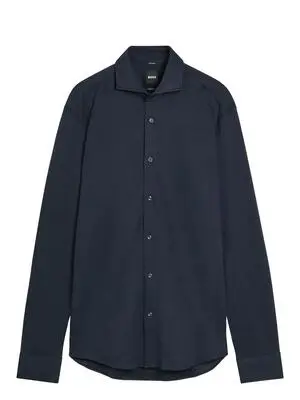 BOSS Cotton Shirt - Navy