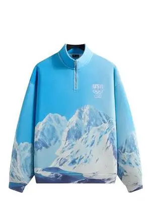 Kith Team Usa Winter Mountain Quarter Zip Top - Summit