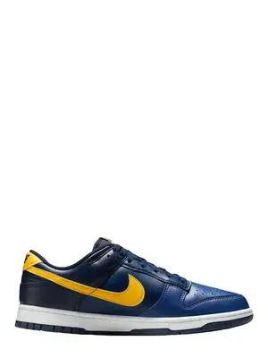 Nike Dunk Low Retro Sneakers - Blue Legend/varsity Maize/midnight Navy