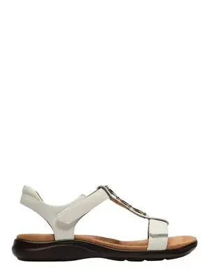 Clarks Kitly Gem Sandal - White Leather
