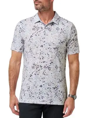 Travis Mathew Featherweight Chill Print Polo - White