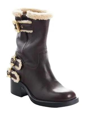 CHLOÉ Genuine Shearling Dakota Boots