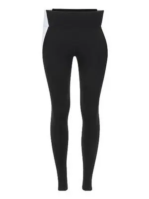 LEZAT Neda Colorblock Organic Cotton High Waisted Legging - Black