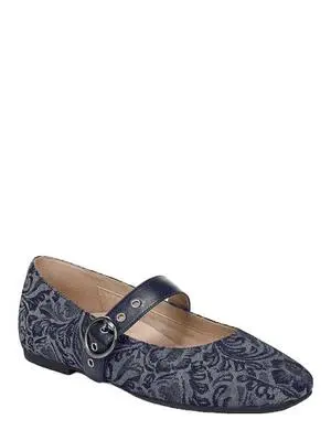 Vionic Hattie Mary Jane Flat - Dark Denim