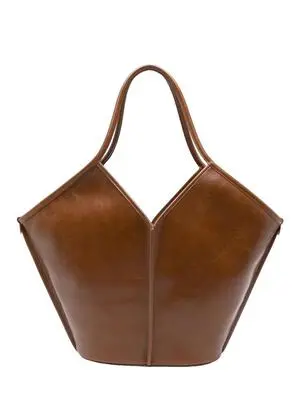 Hereu Calella Leather Tote Bag - Brown