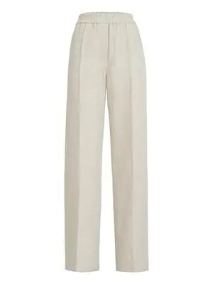 Brunello Cucinelli Wide Leg Trousers - Beige
