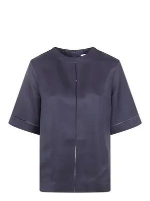 Loulou De Saison Havana Lace Detailed T-shirt - Black