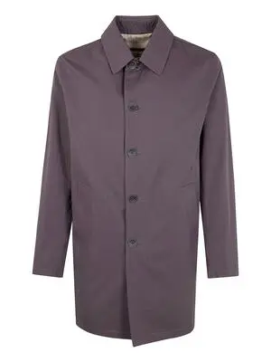 Herno Single Breasted Midi Coat - Brown