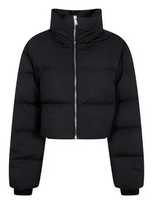 RICK OWENS MONCLER Cropped Jacket - Black