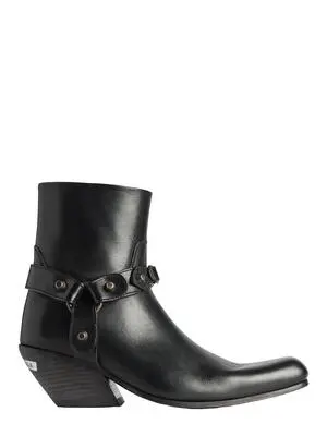 Balenciaga Memphis Bootie With Harness - Black