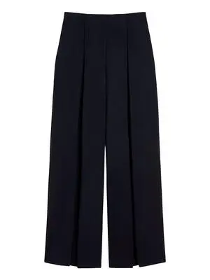 Max Mara Jersey Wide-leg Trousers - Blue