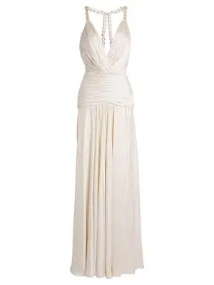 Zuhair Murad Silk Beaded Gown - Ivory