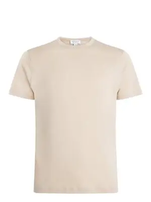 Sunspel Supima Cotton Classic T-shirt - Beige