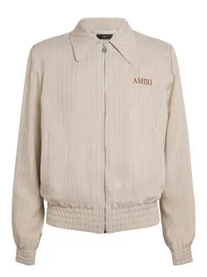 Amiri Pinstriped Jacket - Beige