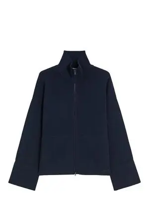 Max Mara High-neck Zip-up Cardigan - Blue