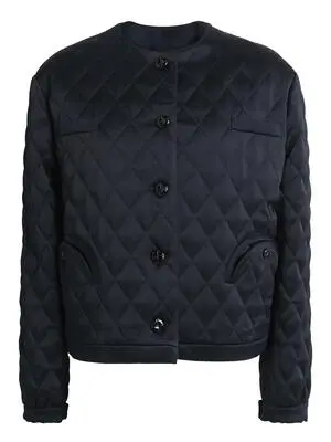 BLAZÉ MILANO Quilted Cropped Jacket - Navy