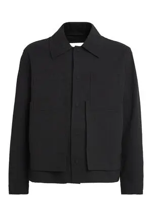 CRAIG GREEN Cotton Embroidered Worker Jacket - Black