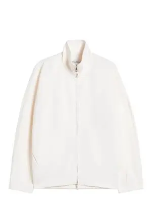 Max Mara Jersey High-neck Jacket - White