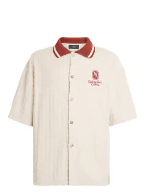 Amiri Jacquard Bowling Shirt - White