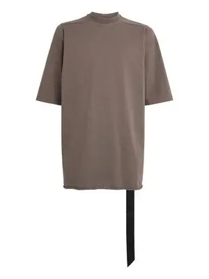 Rick Owens Organic Cotton Jumbo T-shirt - Brown