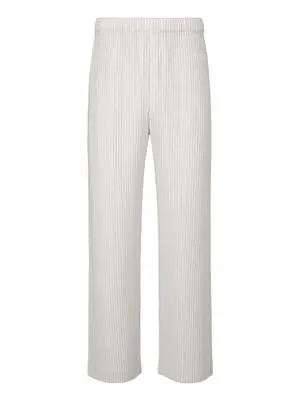 Issey Miyake Pleated Wide-leg Trousers - Grey