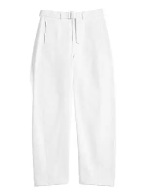 LEMAIRE Twisted Belted Trousers - White