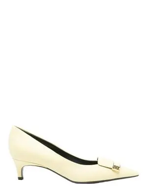 SERGIO ROSSI Leather Pumps - Yellow