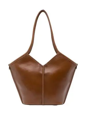 Hereu Calella Leather Shoulder Bag - Brown