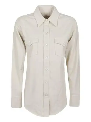 A.p.c. Cotton Shirt - Beige