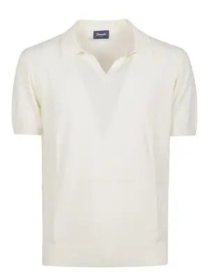 DRUMOHR Cotton Polo Shirt - White