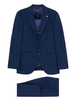 LUIGI BIANCHI Wool Suit - Blue