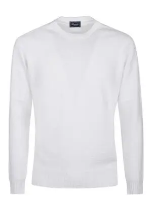 DRUMOHR Crew Neck Sweater - White